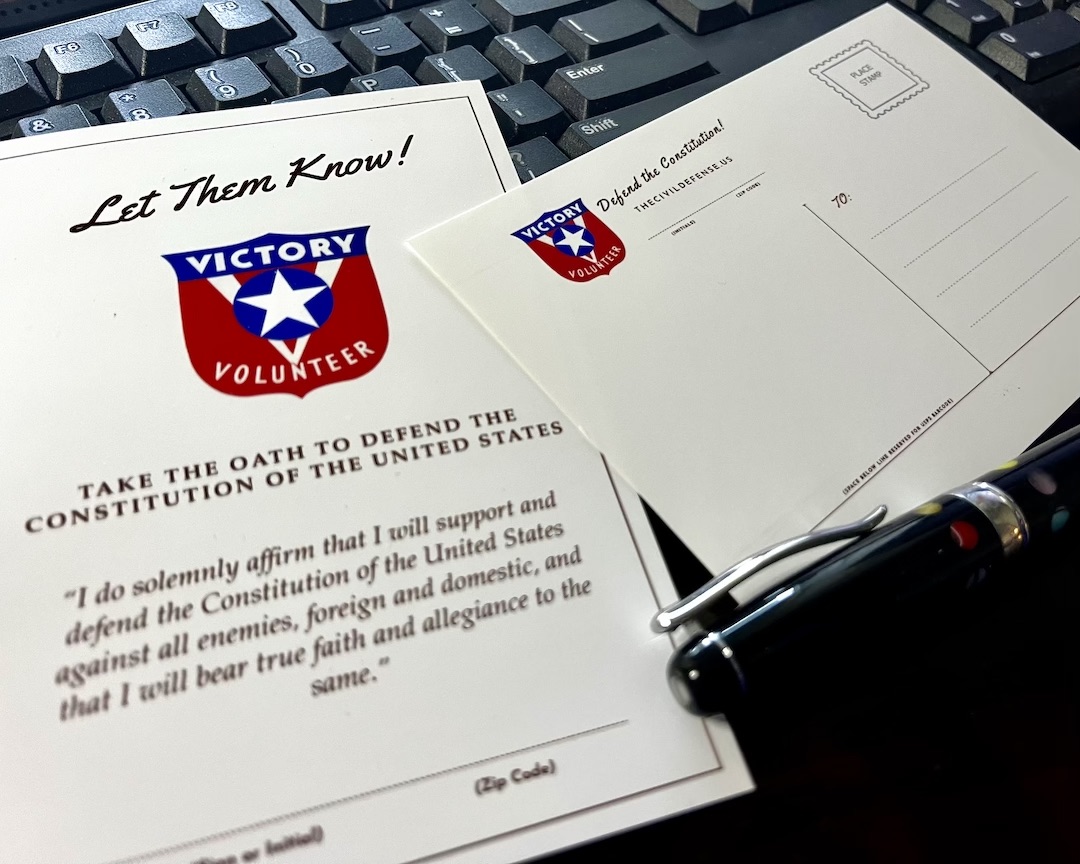 Let Them Know! Defend the Constitution Postcards